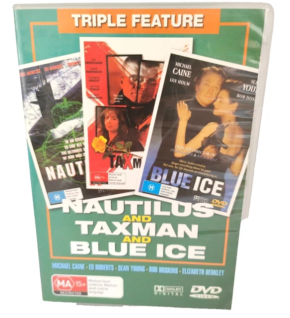 TRIPLE FEATURE - Nautilus / Taxman / Blue-ice (DVD, 2000) VGC - Fast ...