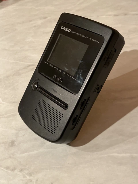 VINTAGE CASIO POCKET LCD Color TV TV-470 £4.99 - PicClick UK