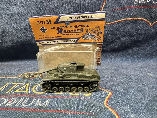 ROCO MINITANKS PLASTIC WW2 Panzer Tank HO SCALE MILITARY MODEL £4.00 ...