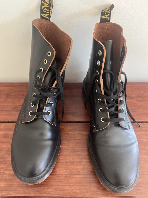 DR. MARTENS PASCAL 1460 Black Leather Lace-Up Ankle Boots Men’s UK 12 £ ...