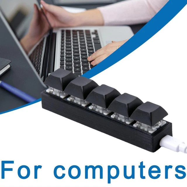 5 KEYS GAMING Keyboard Programming Macro keypad Mechanical D8T5 ...