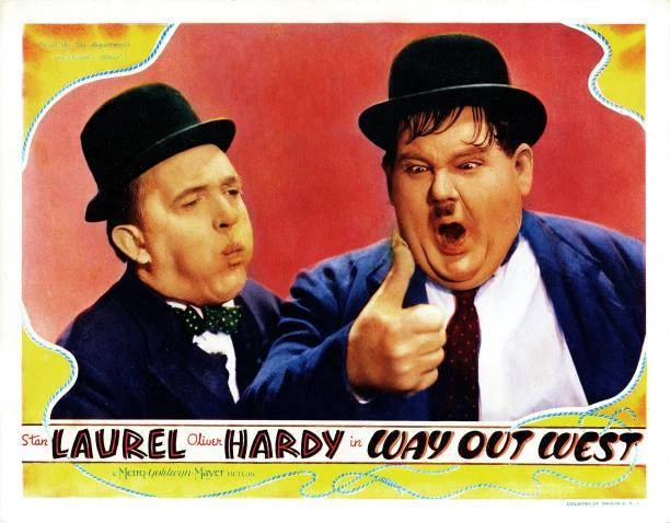 WAY OUT WEST, poster, Stan Laurel, Oliver Hardy, 1937 OLD MOVIE PHOTO £ ...