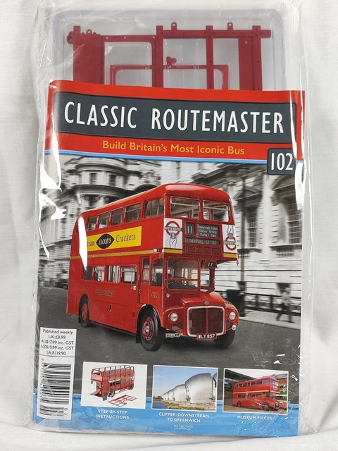 HACHETTE BUILD THE London RouteMaster Bus issue 102 Magazine 1/12 Model ...