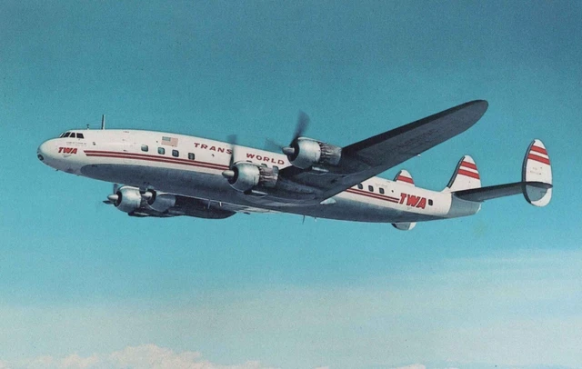 TWA TRANS WORLD Airlines Lockheed Super Constellation 1049 Aircraft ...