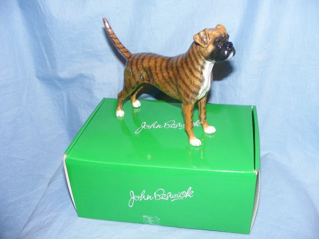 CHIEN BOXER JOHN Beswick Chien Bringé JBD106 Figurine Cadeau Neuf ...