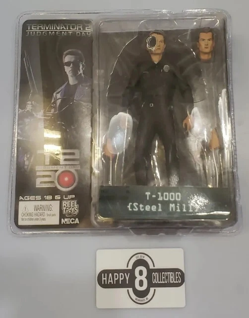 TERMINATOR 2 JUDGMENT Day Anniversary T-1000 Steel Mill NECA 2016 NIB £ ...