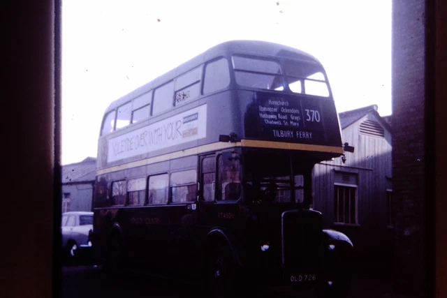1970 ORIGINAL LONDON Country Bus Slide 370 Tilbury Ferry OLD 726 Ref ...