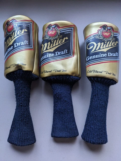 SET OF COLLECTABLE golf club head covers for woods Miller Genuine ...