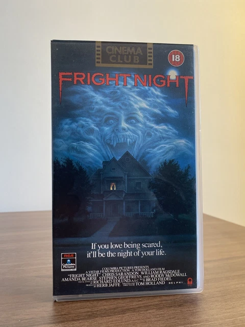 📼 FRIGHT NIGHT, 1985 Vampire Horror, Small Box VHS PAL Cinema Club £9. ...