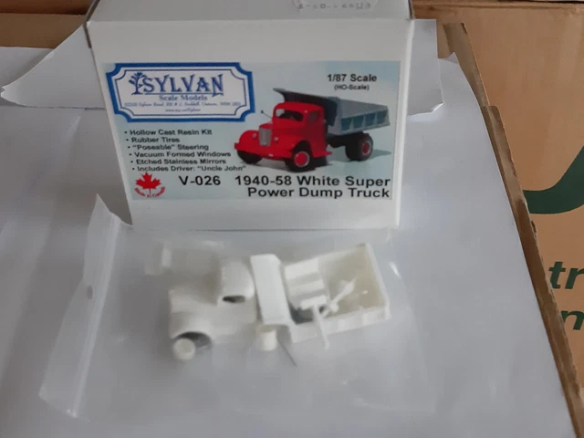 HO 1/87 Sylvan Scale Models # V-017 1940-58 White Super Power w/Stake ...