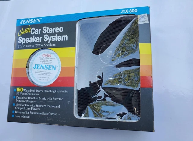 VINTAGE JENSEN 6X9 TRIAXIAL 3-Way Speakers JTX-300 NEW IN BOX $249.99 ...