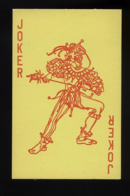 PLAYING CARD ARTIST Ada Reeve Joker Character In Costume Hold Puppet $3 ...