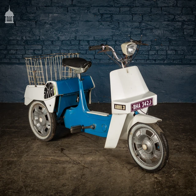 BSA ARIEL 3, 1970’s Blue 50cc Motorised Tricycle Moped £3,000.00 ...