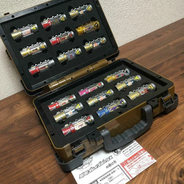 POWER RANGERS DINO Charge Kyoryuger DX Brave Box Case Zyudenchi 18p Set ...