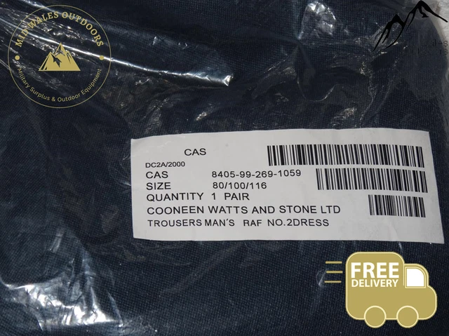 ROYAL AIR FORCE (RAF) AIR CADETS (RAFAC) BLUE MENS TROUSERS ***Free ...