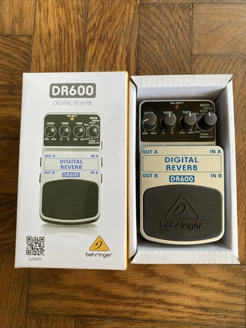 BEHRINGER DR600 DIGITAL Stereo Reverb Guitar Foot Pedal £25.76 ...