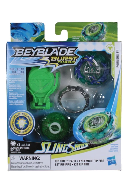 BEYBLADE BURST TURBO Slingshock Rip Fire Starter Pack 2018 Hasbro ...