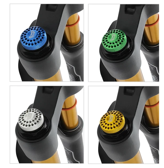 BIKE FRONT SUSPENSION Cap Bike Fork Air Valve Cover High Quality UK ...