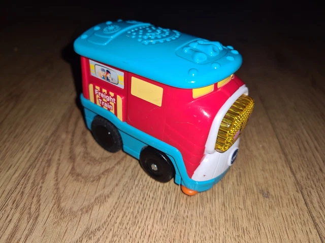VTECH TOOT TOOT Drivers Motorised Freight Train Toy Vehicle Red Blue ...