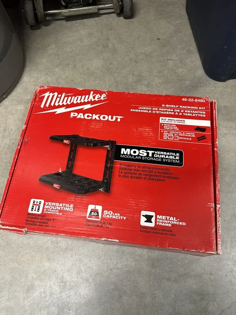 MILWAUKEE TOOL 48-22-8480 Packout 2-Shelf Racking Kit $119.00 - PicClick