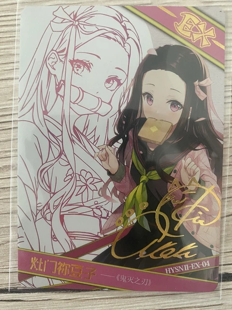 Nezuko Flower Girl Ex 04 Goddess Story Waifu Cards Demon Slayer