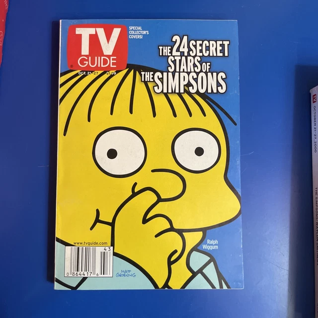 THE SIMPSONS (RALPH Wiggum) - TV Guide Magazine 2000 £6.45 - PicClick UK