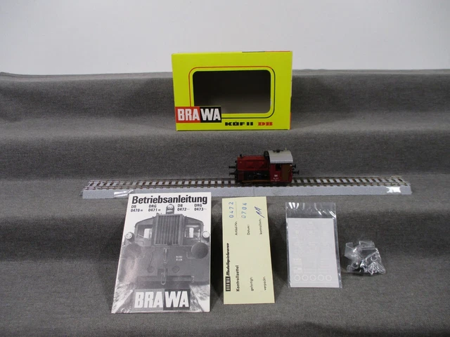 BRAWA FÜR AC Spur H0 0472 Diesellok BR 322 156-1 der DB rot analog in ...