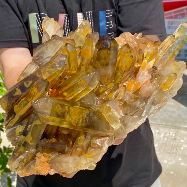 10,19 LB GRAND amas naturel de citrine spécimen minéral cristal de ...