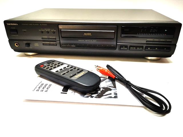 TECHNICS SL-PG590 STEREO CD Player & Remote Serviced with 1 Year ...