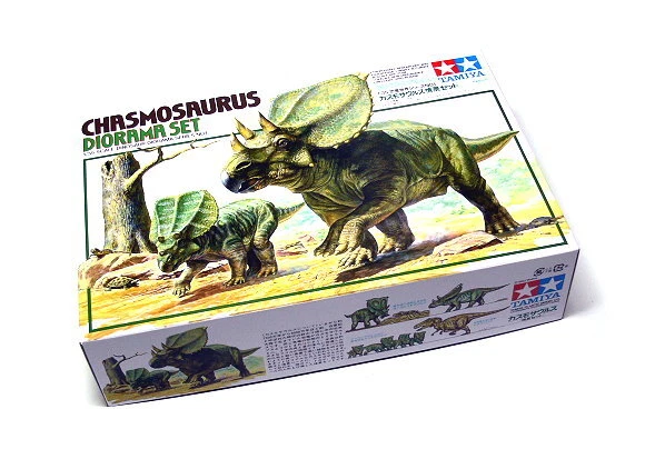 TAMIYA DINOSAUR MODEL 1/35 Diorama Set Chasmosaurus Scale Hobby 60101 ...