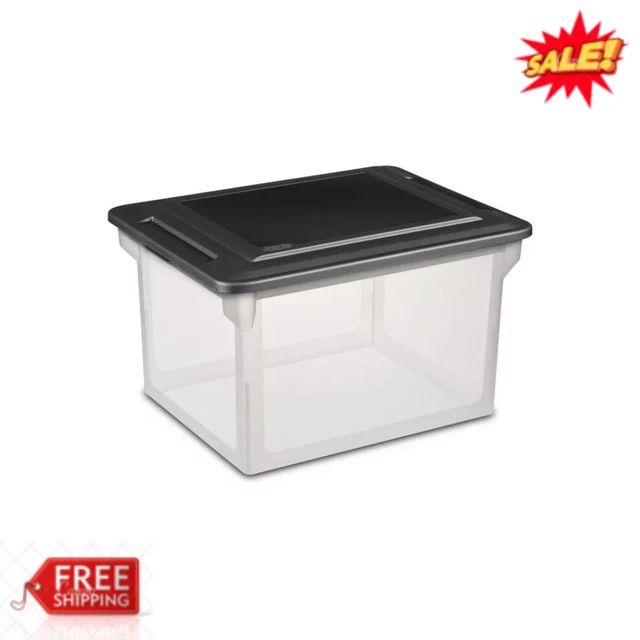 STERILITE PLASTIC STORAGE Bin/ File Box, 18 1/2" L x 14" W x 11" H ...