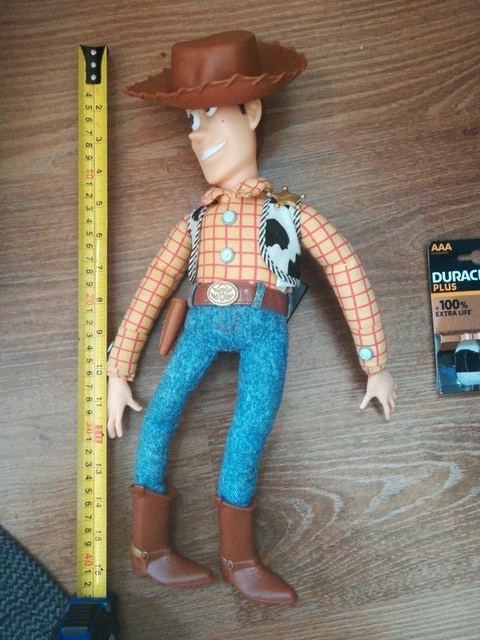 TOY STORY WOODY Talking Pull String Doll Thinkway Toys Disney Cowboy ...