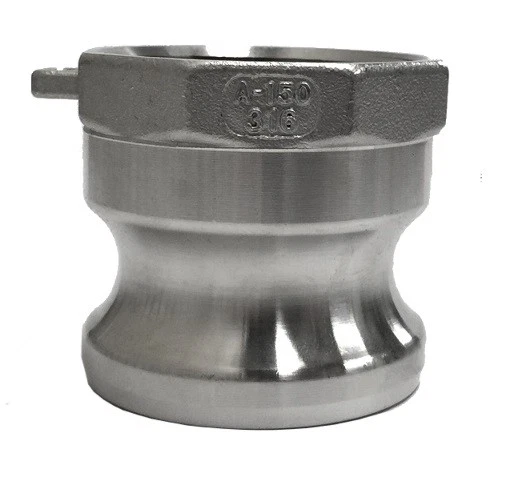 4& CAMLOCK A Stainless 316 Adapter Female NPT Quick Cam Lock Threaded ...