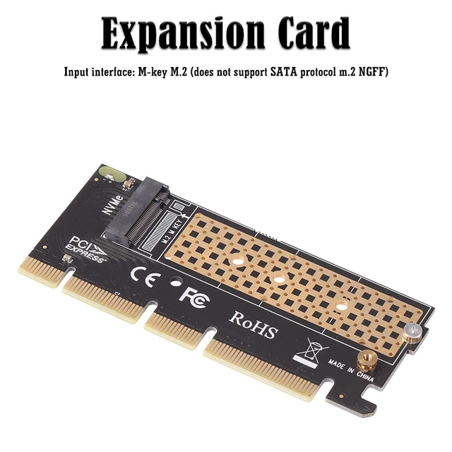 COMPUTER NVME M.2 to PCI-E 16X Riser Card M-key M.2 PCIE X16 Expansion ...