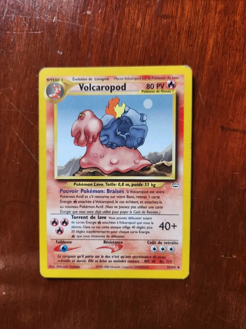CARTE POKÉMON - Volcaropod 33/64 Neo Revelation EUR 2,99 - PicClick FR