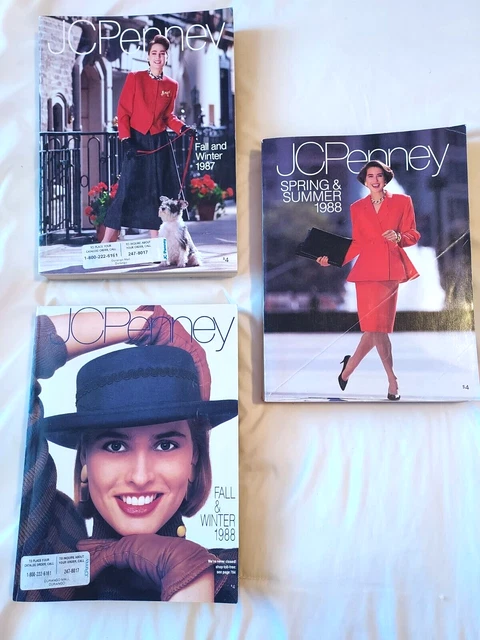 JCPENNEY CATALOGS * LOT OF 3 * 1987, 1988, 1988: Clothing Electronics ...