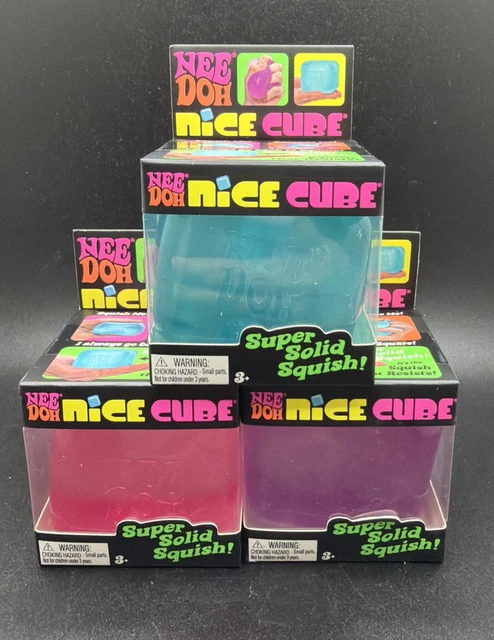 NEE DOH NEEDOH Nice Cube - Super Solid - Blue Pink Purple - Brand New ...