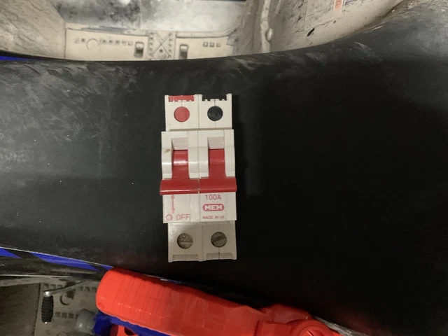 MEM 100A AD100 Double Pole Main Switch Disconnector Isolator Used 100 ...