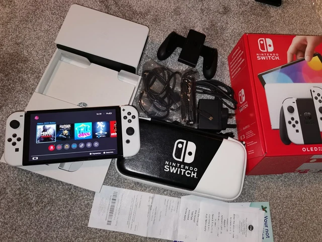 NINTENDO SWITCH OLED Model HEG-001 Handheld Console - 64GB - White £285 ...