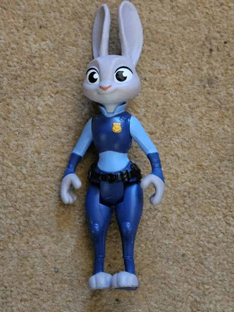 DISNEY ZOOTROPOLIS ZOOTOPIA Judy Hopps Police Figure Toy 8" Bunny ...