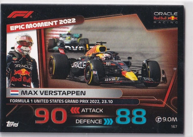 TOPPS F1 TURBO Attax 2023 Formula 1 Mappa No. 167 Epic Moment 2022 ...
