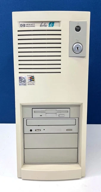 RETRO VINTAGE PC HP Vectra VL 233MHz Pentium MMX, 32Mb RAM, Windows 95 ...