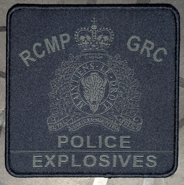 CANADIAN MOUNTED POLICE RCMP GRC Explosives And Subdued Patches X 2 ...