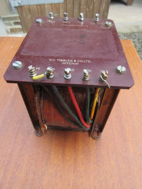 VINTAGE HEAVY DUTY TRANSFORMER, D.C.Tibbles & Co Ltd type WO/7023-A ...