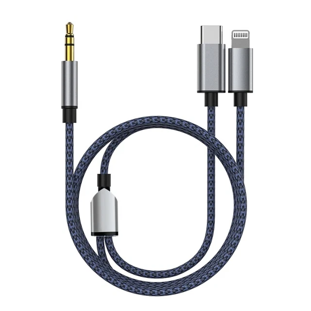 AUX CABLE FOR iPhone & Samsung in Car, 3.5mm Jack Audio Cable Adapter ...