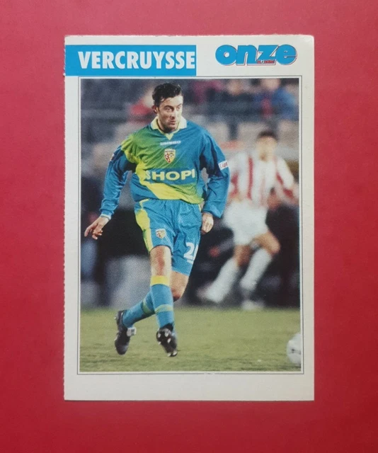 PHILIPPE VERCRUYSSE 1997 Rc Lens France Fiche Onze Mondial Collection ...