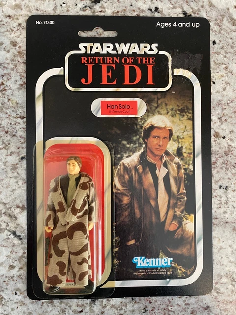 1983 TRENCH HAN Solo MOC Vintage Star Wars ROTJ Jedi 77 Modellino ...