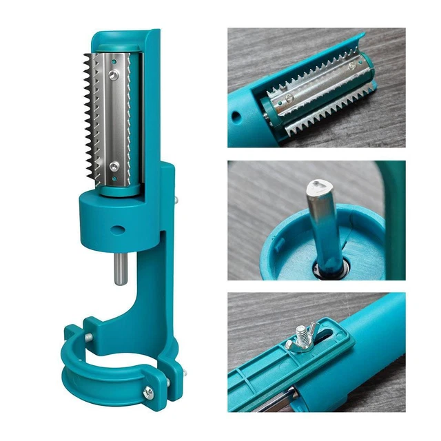 STAINLESS STEEL FISH Scale Remover Scaler Scraper Descaler Home Kitchen ...