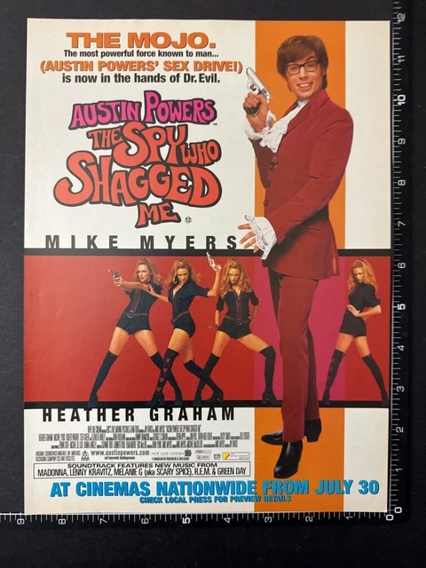 AUSTIN POWERS THE SPY WHO SHAGGED ME 12x8' Magazine Movie Advert M131 £ ...