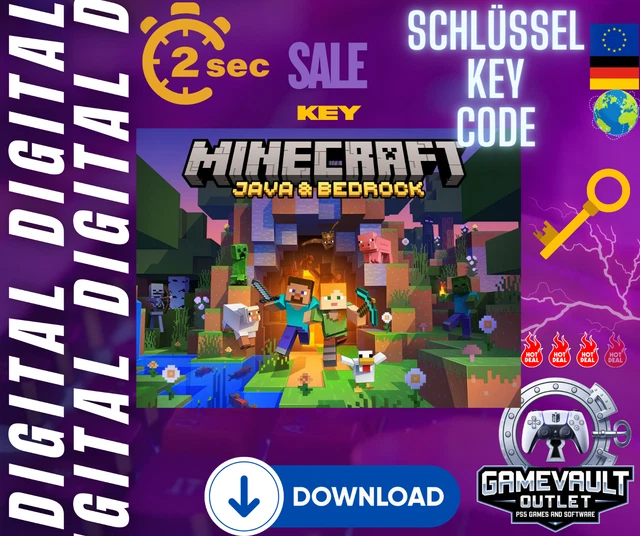 MINECRAFT JAVA & Bedrock Edition PC 📧 Digitaler Key / Code 🔑 100% SOFORT EUR 30,75 - PicClick DE